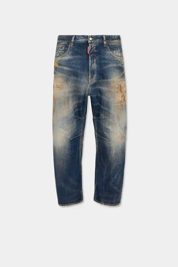 Dsquared2 Dark Sandy Burnt Embellished Jeans
