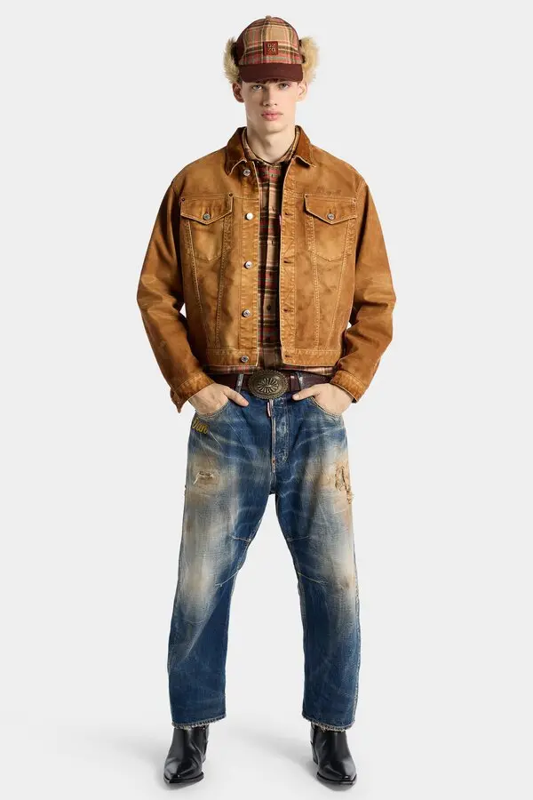 Dsquared2 Dark Sandy Burnt Embellished Jeans