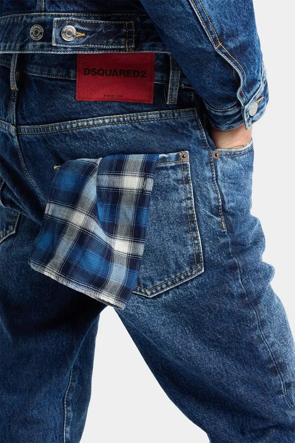 Dsquared2 Dark Highlight Teddy Jeans