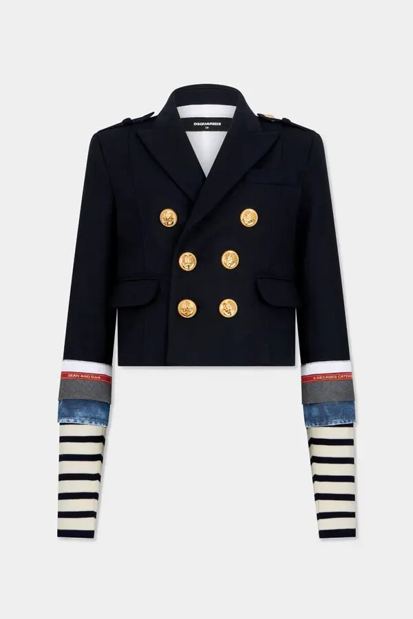 Dsquared2 Hybrid Wool Mix Peacoat