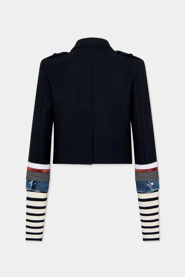 Dsquared2 Hybrid Wool Mix Peacoat
