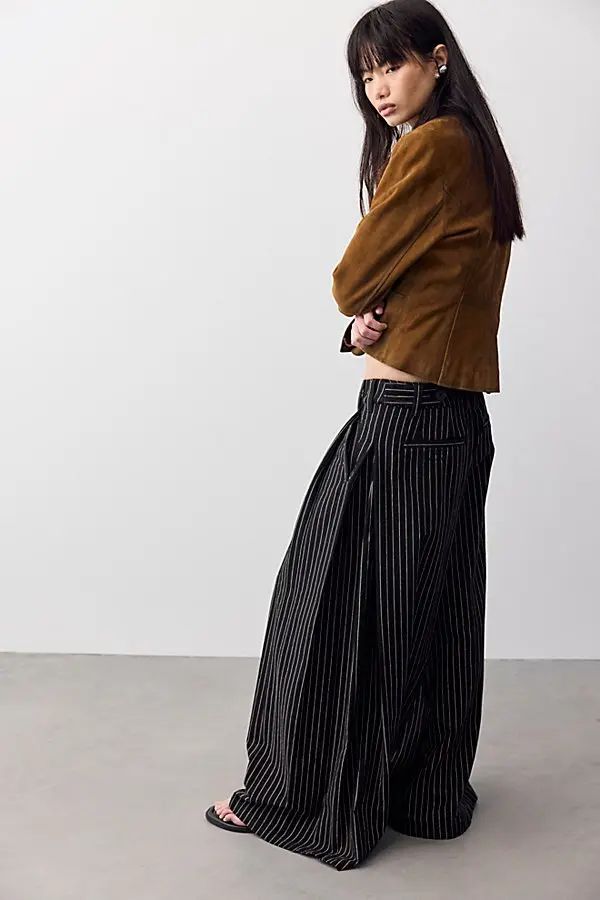 Free People We The Free Porter Trousers - Charcoal Combo