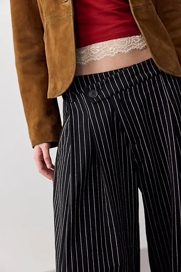 Free People We The Free Porter Trousers - Charcoal Combo