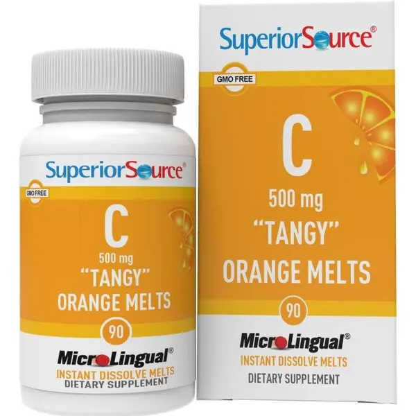 SUPERIOR SOURCE Vitamin C Tangy Melts Sublingual Dissolving Tablets
