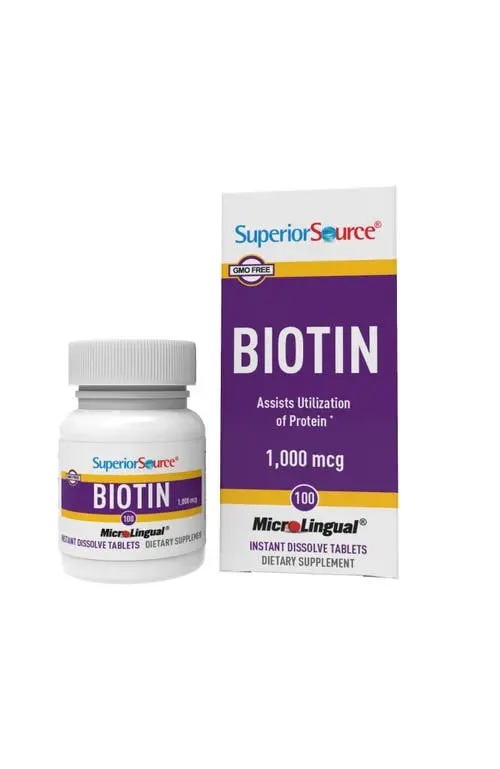 SUPERIOR SOURCE Biotin Sublingual Dissolving Tablets - White