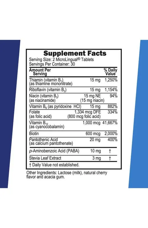 SUPERIOR SOURCE B Complex Sublingual Dissolving Tablets