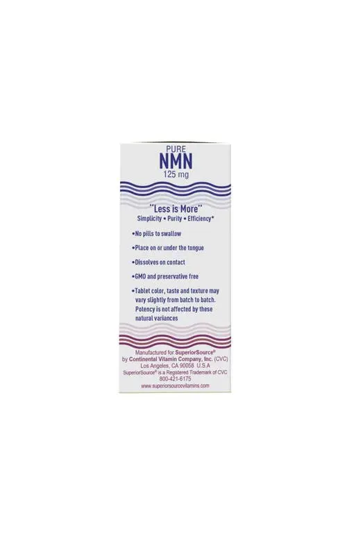 SUPERIOR SOURCE Stabilized Nmn Nicotinamide Mononucleotide Sublingual Tablets