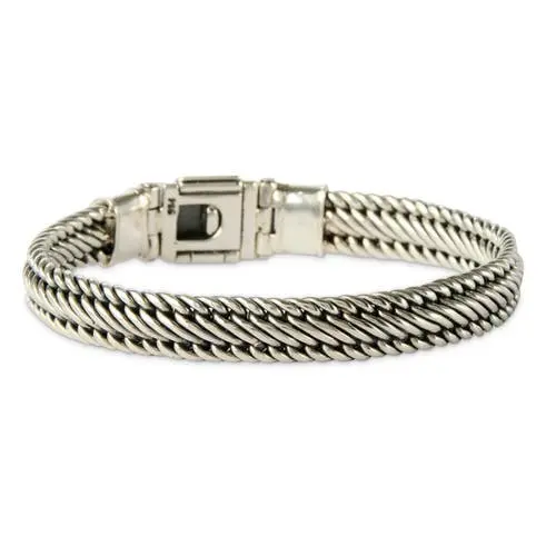 TORRELA Handcrafted Gitana Slim Bracelet - Sterling Silver