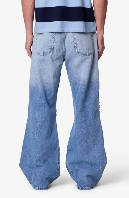 Mnml Painter Ripped Flare Leg Jeans