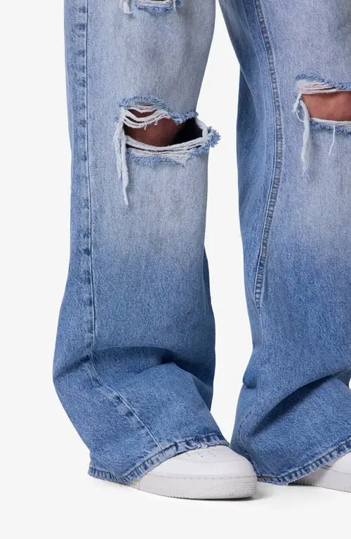 Mnml Painter Ripped Flare Leg Jeans
