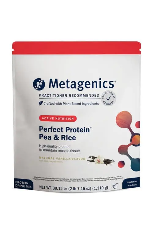 METAGENICS Perfect Protein Pea And Rice Powder 30 Servings - None