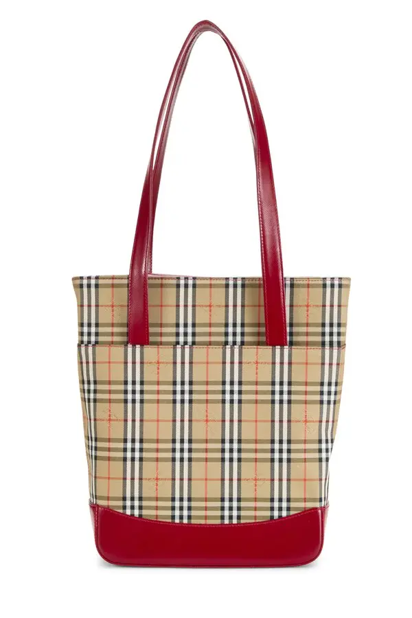 Burberry Haymarket Pocket Shoulder Bag