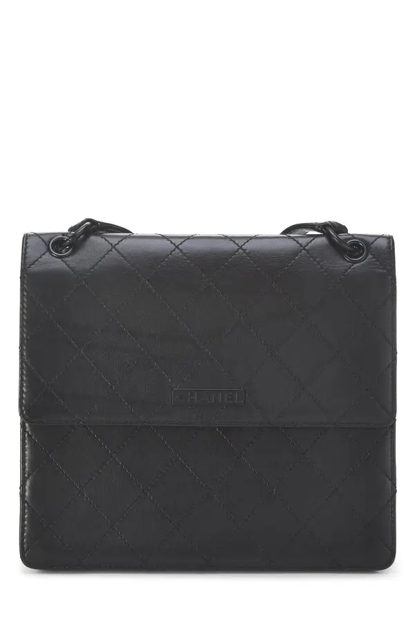 Chanel Calfskin Flap Crossbody - Black