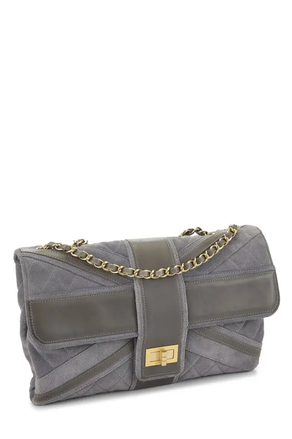 Chanel Suede Union Jack Reissue Flap Bag