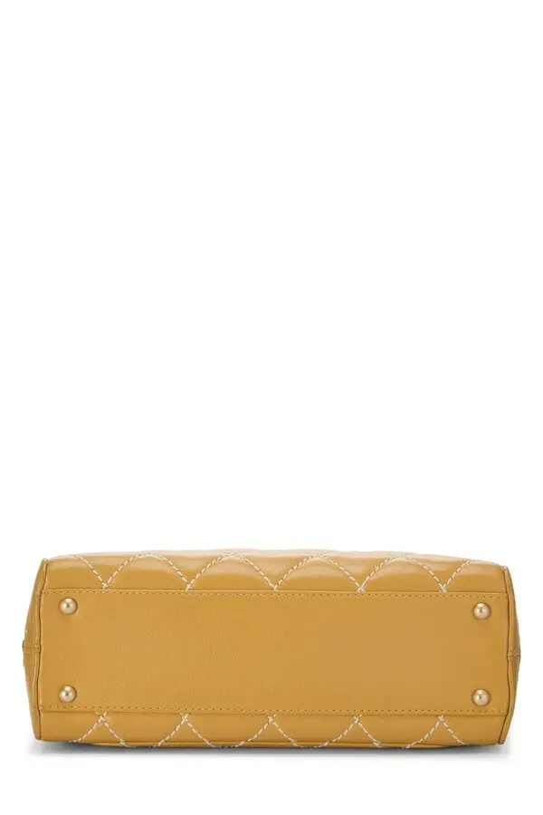 Chanel Leather Wild Stitch Boston Bag