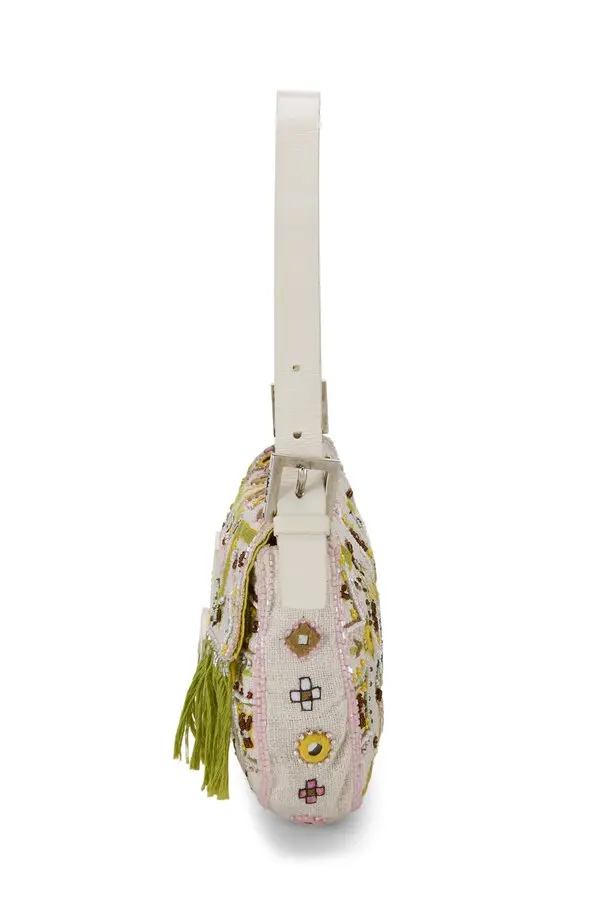 Fendi Embellished Baguette Shoulder Bag