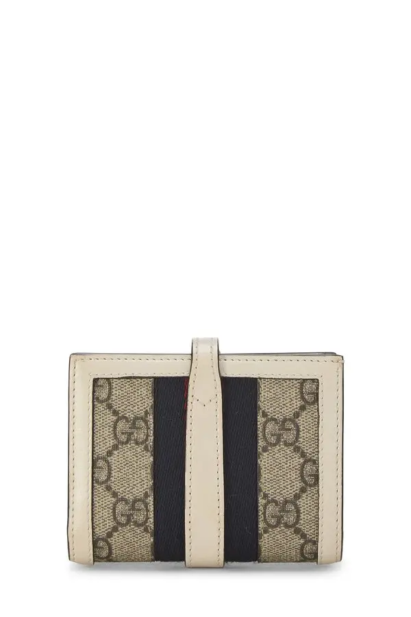 Gucci Original Gg Supreme Canvas Jackie Compact Wallet