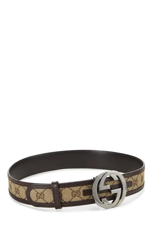 Gucci Original Gg Canvas Interlocking Belt 80