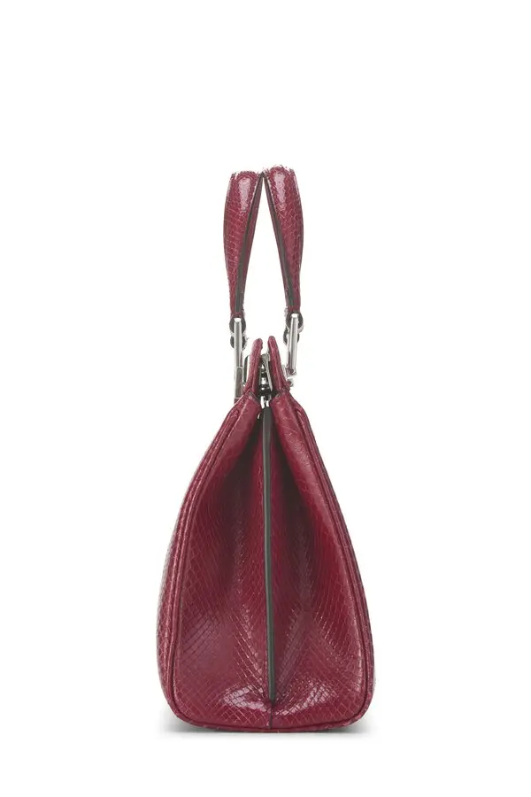 Gucci Python Zumi Top Handle Bag