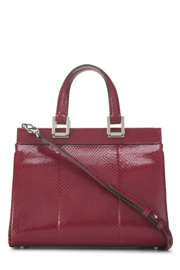 Gucci Python Zumi Top Handle Bag
