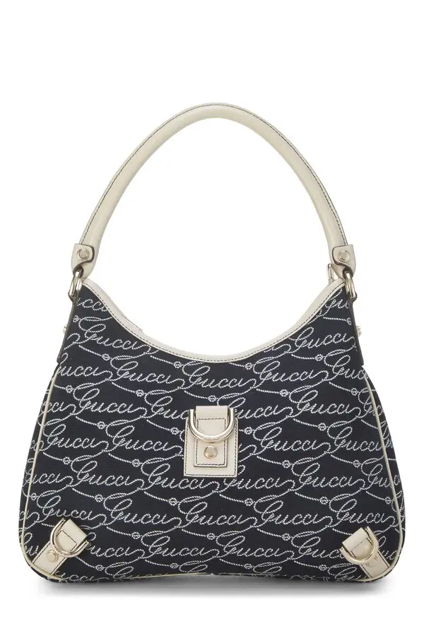 Gucci Abbey Hobo Gg Canvas Bag