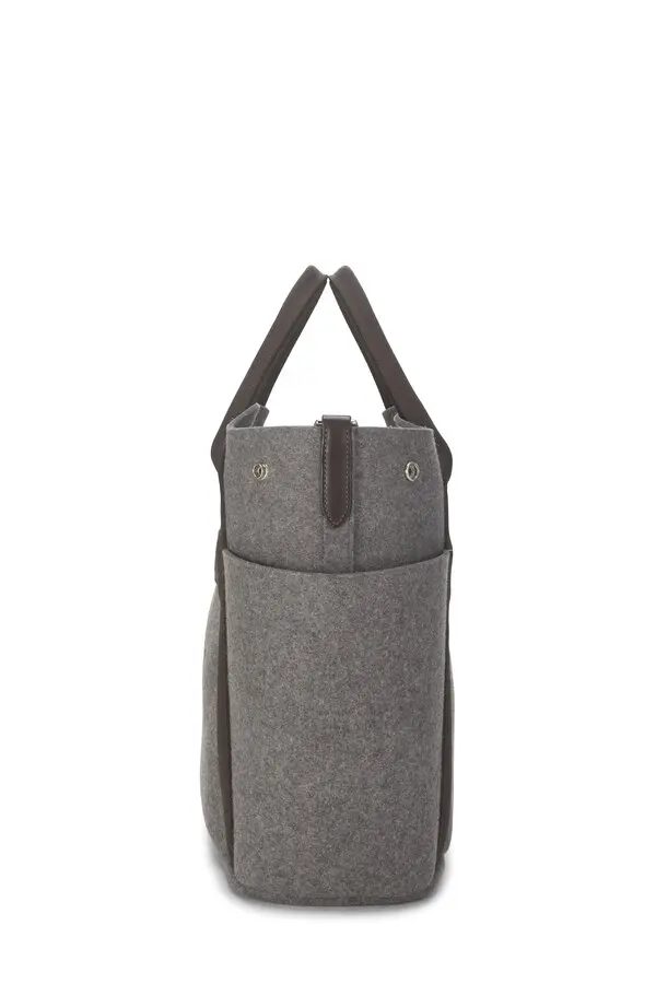 Hermès Felt Sac De Pansage Grooming Bag - Navy