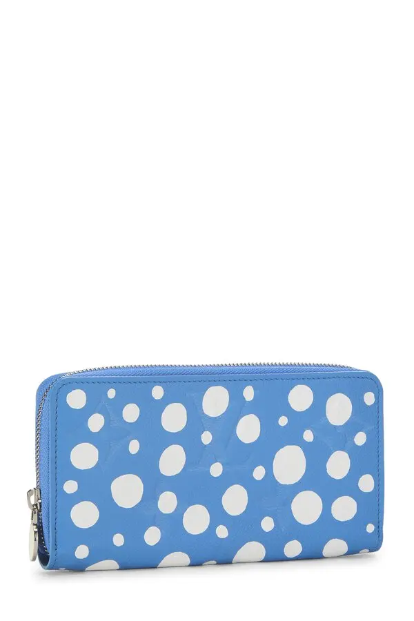 LOUIS VUITTON Yayoi Kusama X & White Dots Infinity Taurillon Zippy