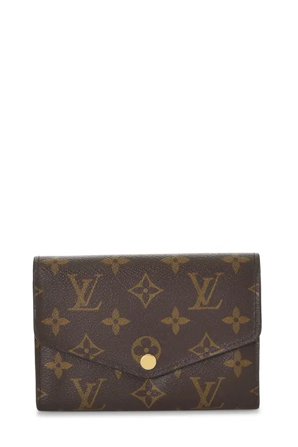 LOUIS VUITTON Monogram Canvas Sarah Compact - Brown