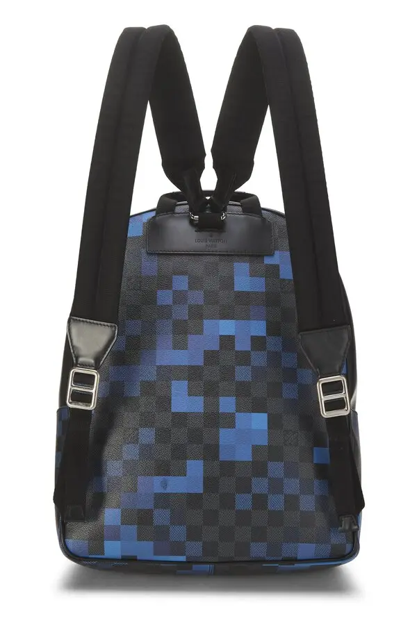 LOUIS VUITTON Damier Pixel Josh Backpack - Blue