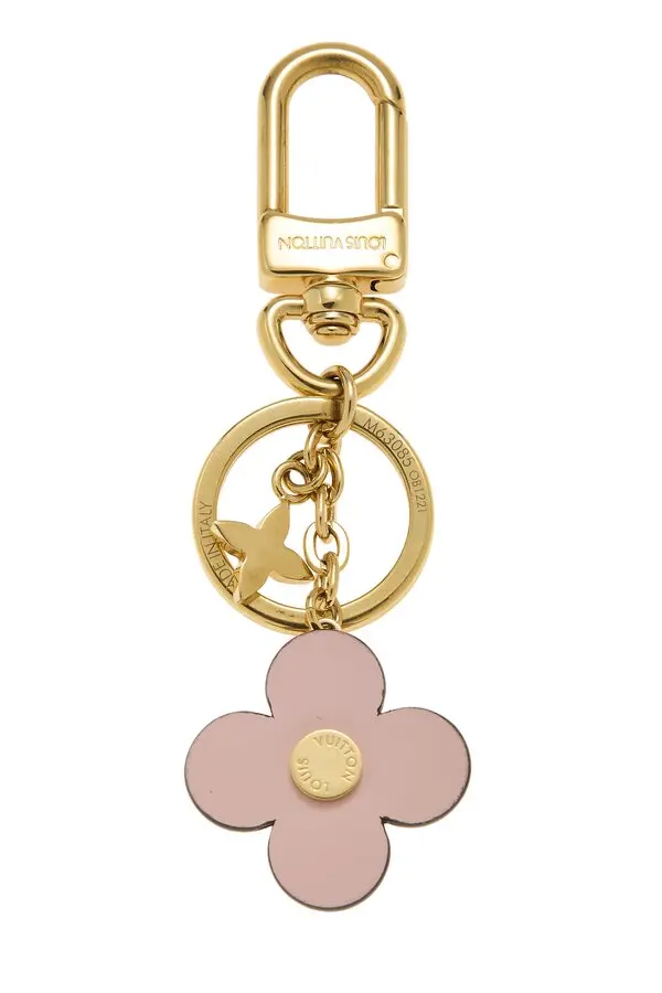 LOUIS VUITTON Gold Blooming Flowers Bag Charm