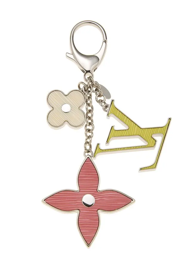 LOUIS VUITTON Multicolor Silver Fleur D'epi Bag Charm - Multi
