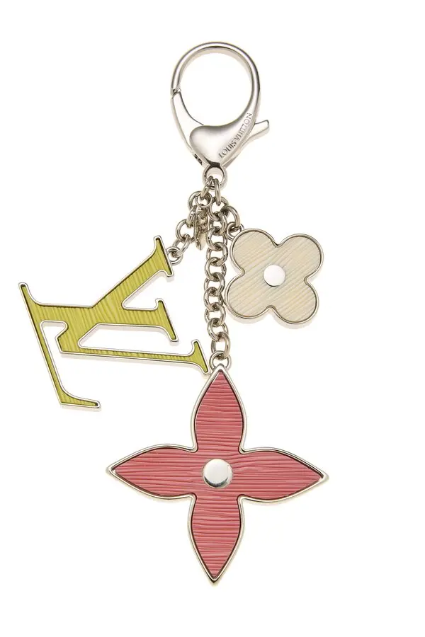 LOUIS VUITTON Multicolor Silver Fleur D'epi Bag Charm - Multi
