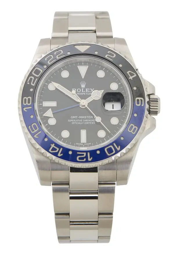 Rolex Gmt-master Ii "batman" Stainless Steel Watch