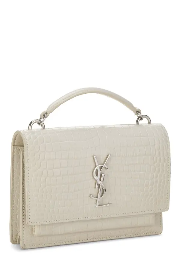 Saint Laurent Embossed Sunset Wallet On Chain