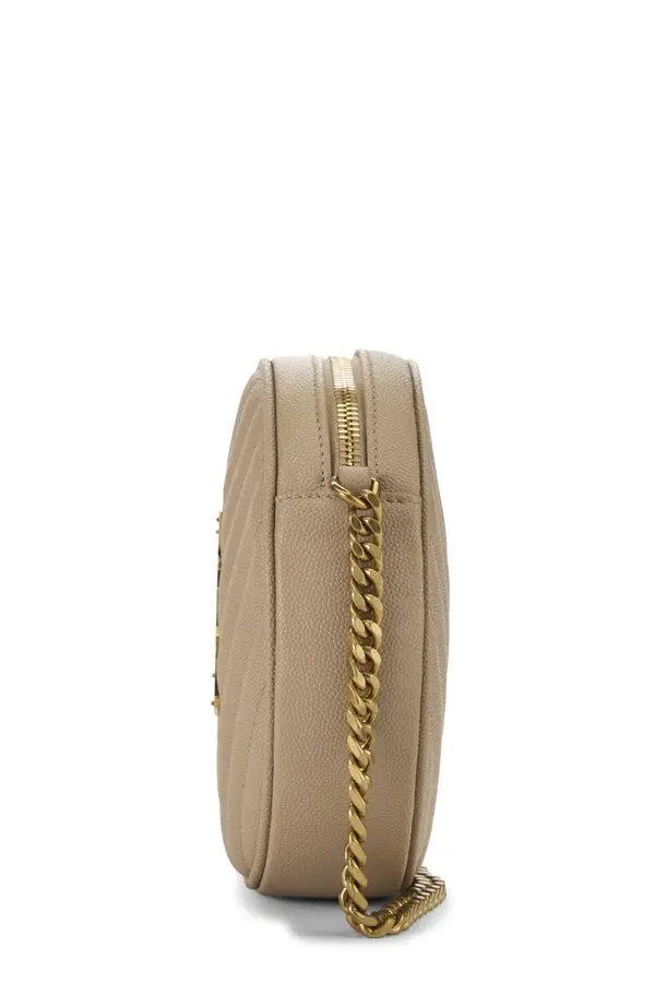 Saint Laurent Grainy Leather Round Camera Bag