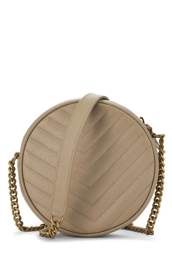 Saint Laurent Grainy Leather Round Camera Bag