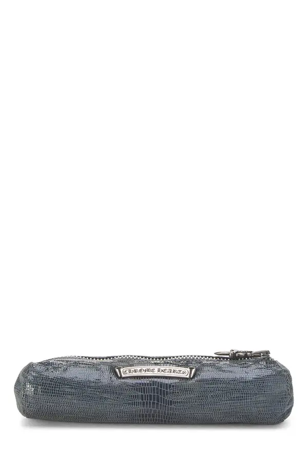 Chrome Hearts Embossed Leather Zip Pouch