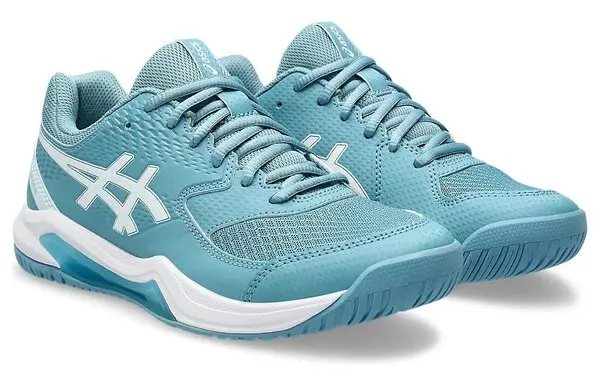 Asics Gel-dedicate 8 Wide Athletic Sneakers - Gris Blue/white