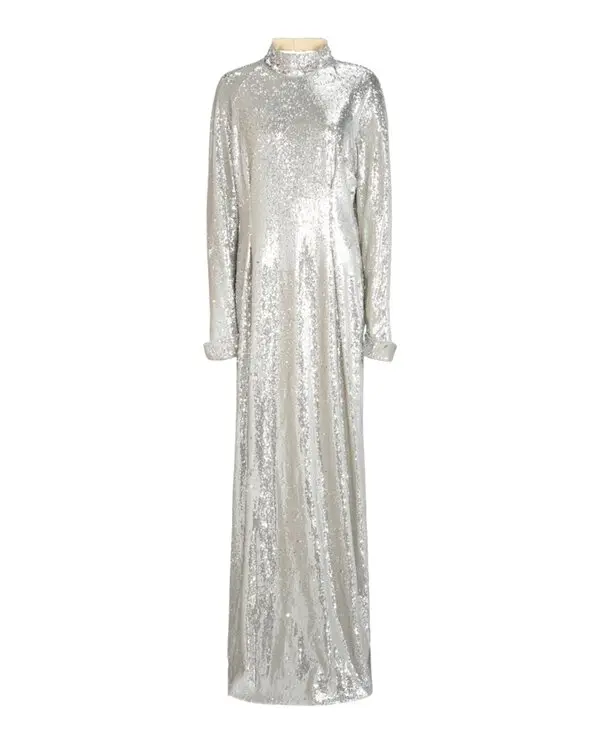 Givenchy Openback Sequin Gown
