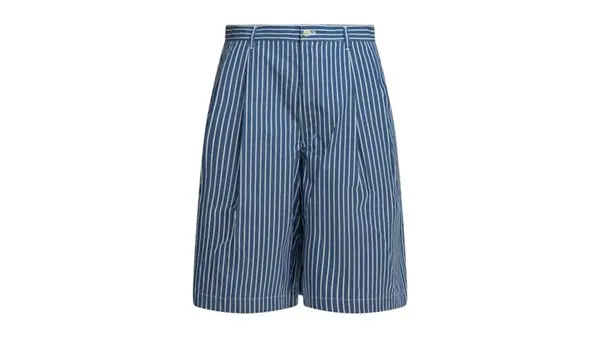 Comme Des Garçons Striped Pleated Shorts