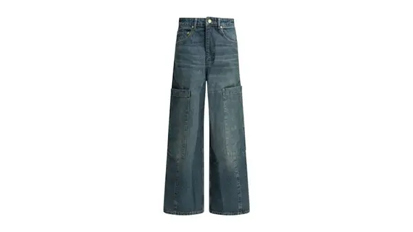 GANNI Baggy Cargo Pant Wide Leg Jeans