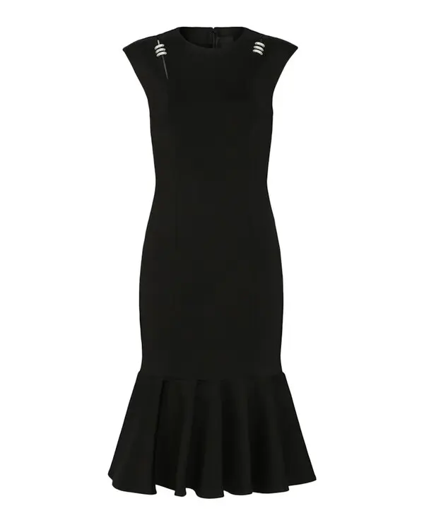 Givenchy Crystal Detail Fit And Flare Dress