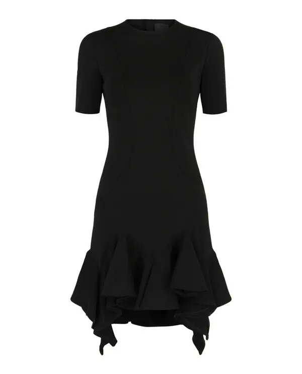 Givenchy Ruffled Hem Panelled Dress