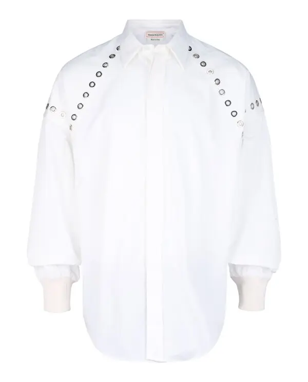 Alexander McQueen Grommet Detail Buttonup Shirt