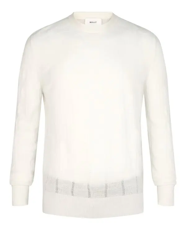 Bally Textured Knit Crewneck Sweater