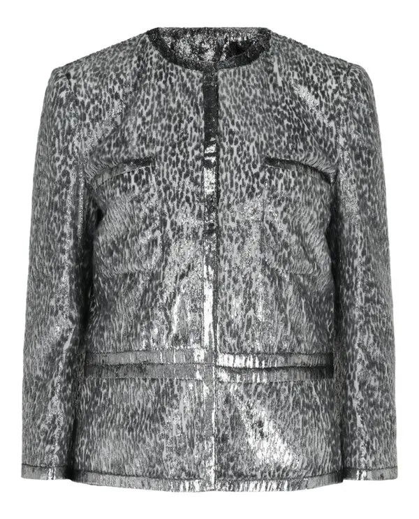 Givenchy Animal Print Singlebreasted Jacket