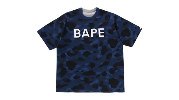 A BATHING APE Camo Reversible Tee Shirt