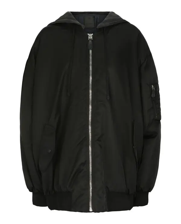 Givenchy Oversized Hooded Bomber Jacket