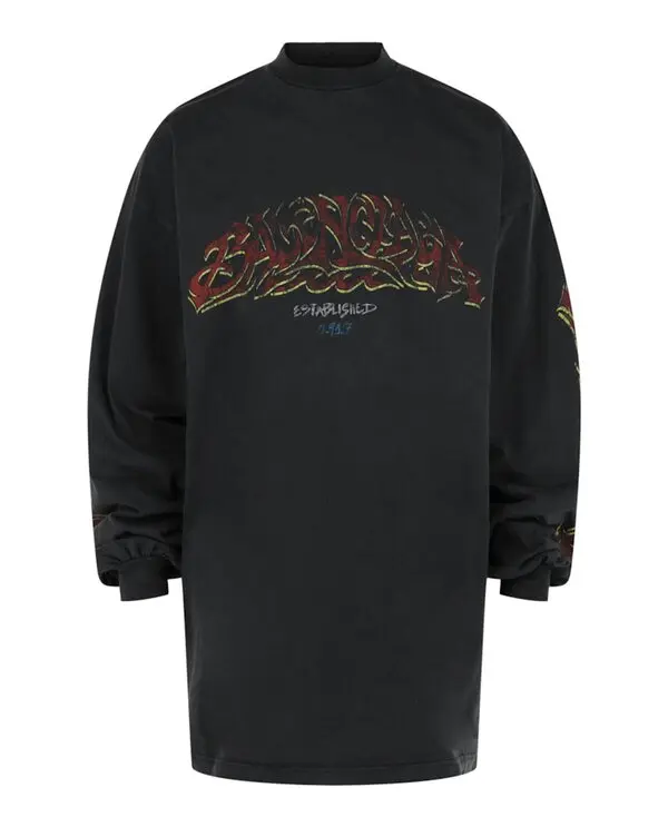 Balenciaga Graphic Long Sleeve T-shirt