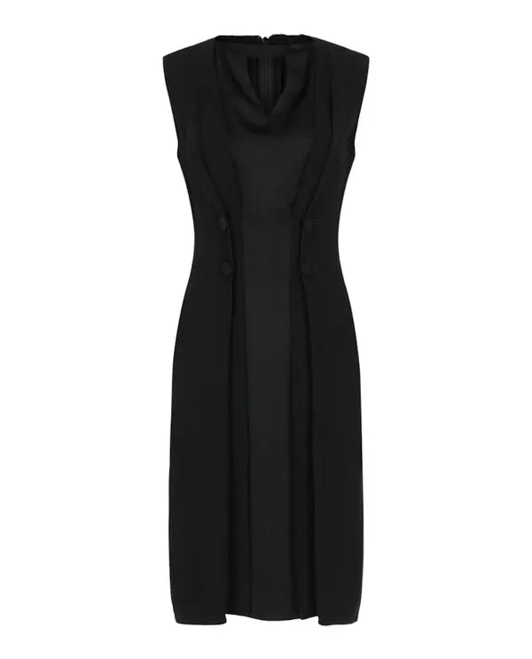 Givenchy Sleeveless Doublebreasted Midi Coat Dress